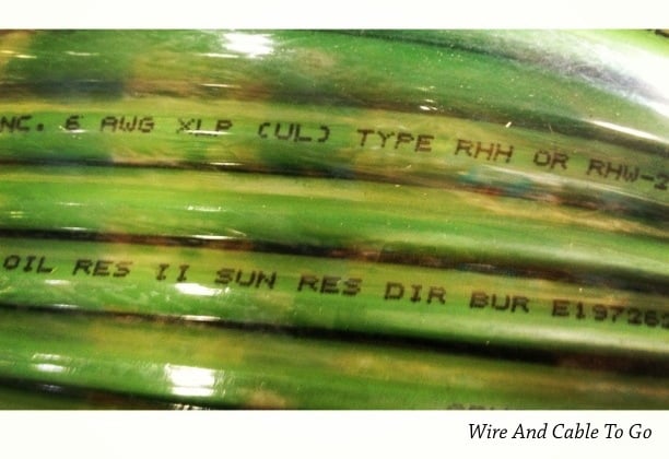 USE-2 Solar Wire - #6 Gauge XLP/USE-2 in Green Rated for Direct Burial